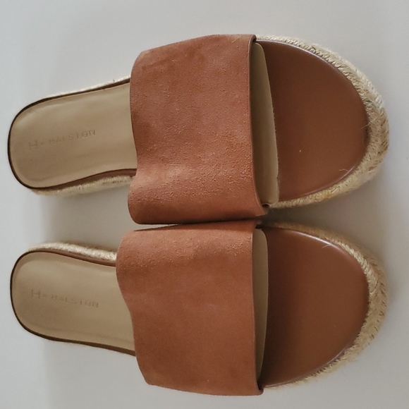 H by Halston | Shoes | H By Halston Norma Brown Suede Flat Espadrille ...